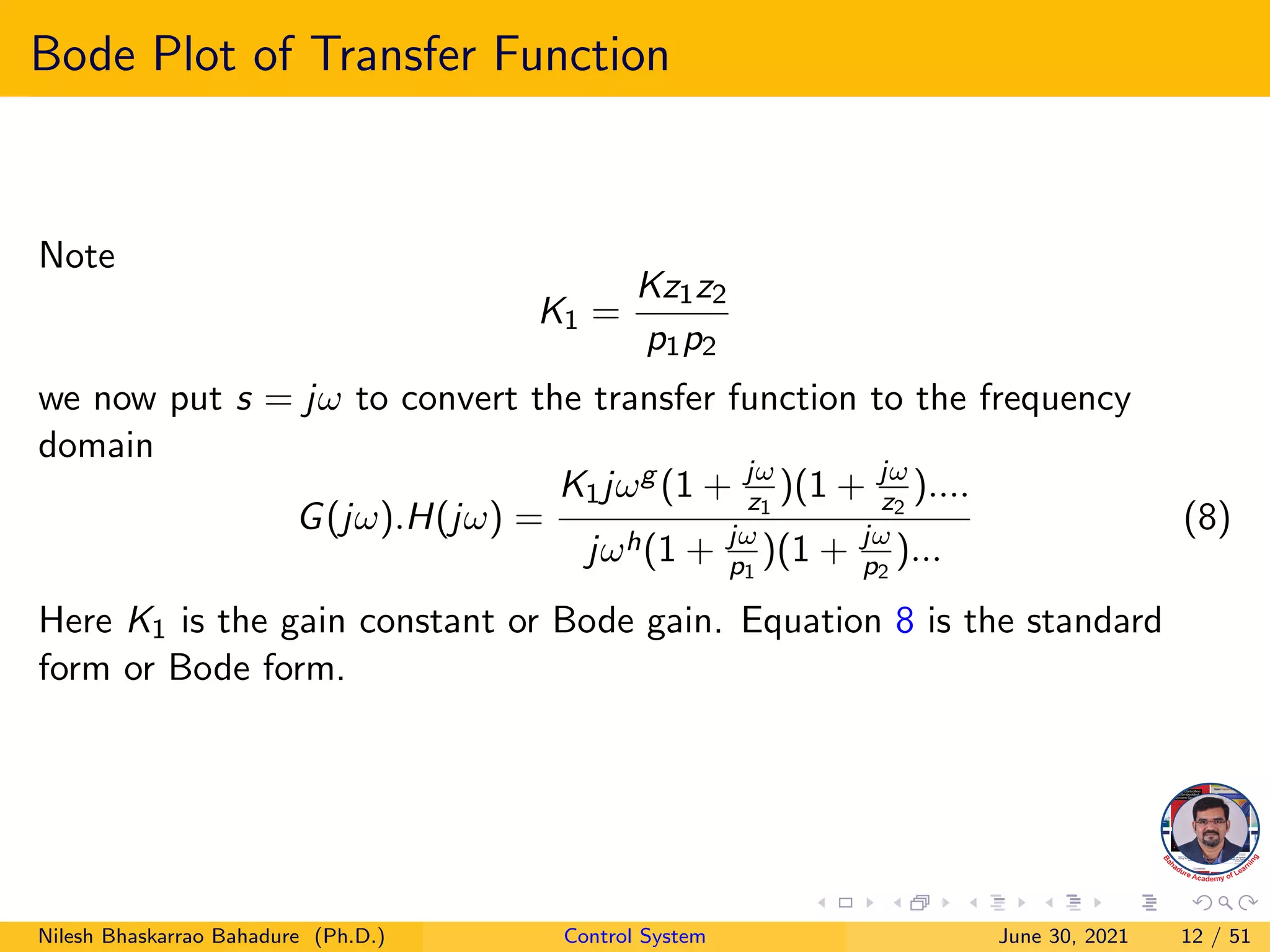 Control system bode plot | PDF