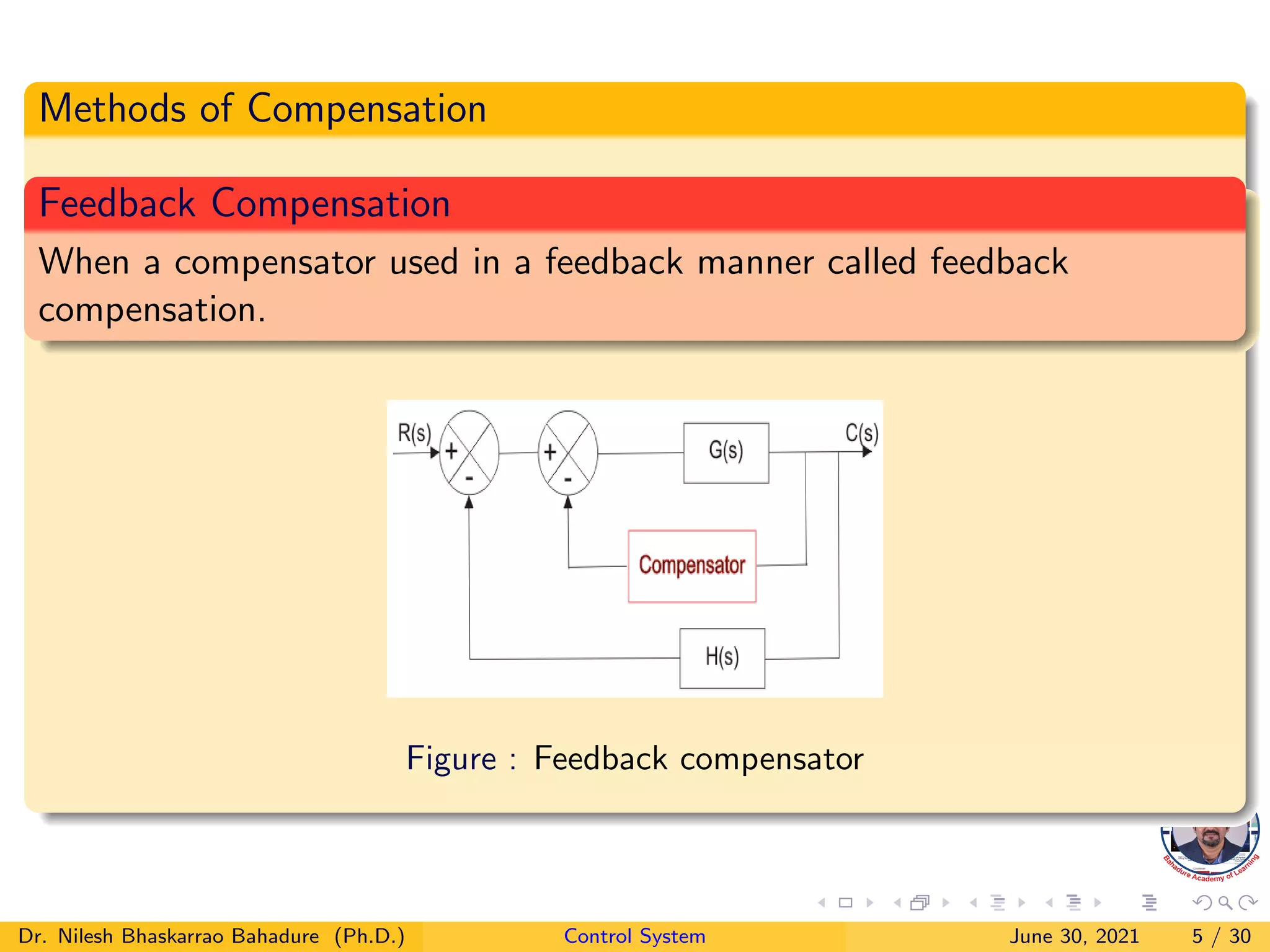 Control system compensator lag lead | PDF