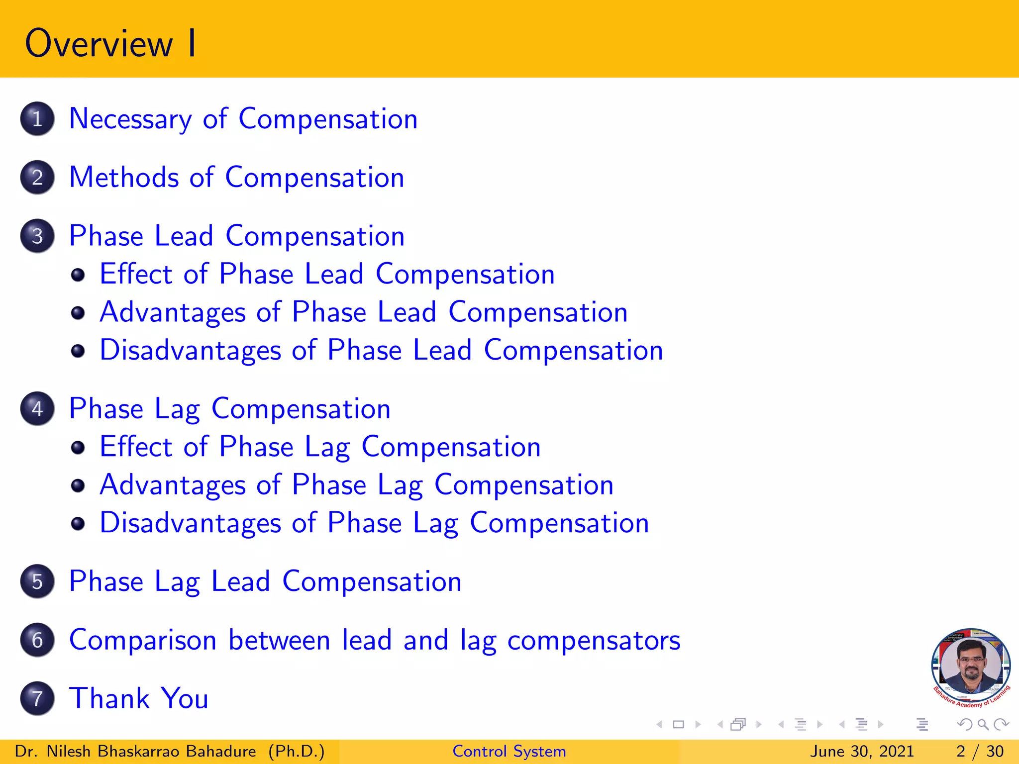 Control system compensator lag lead | PDF
