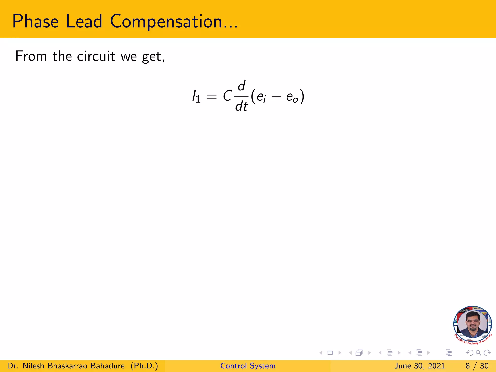 Control system compensator lag lead | PDF