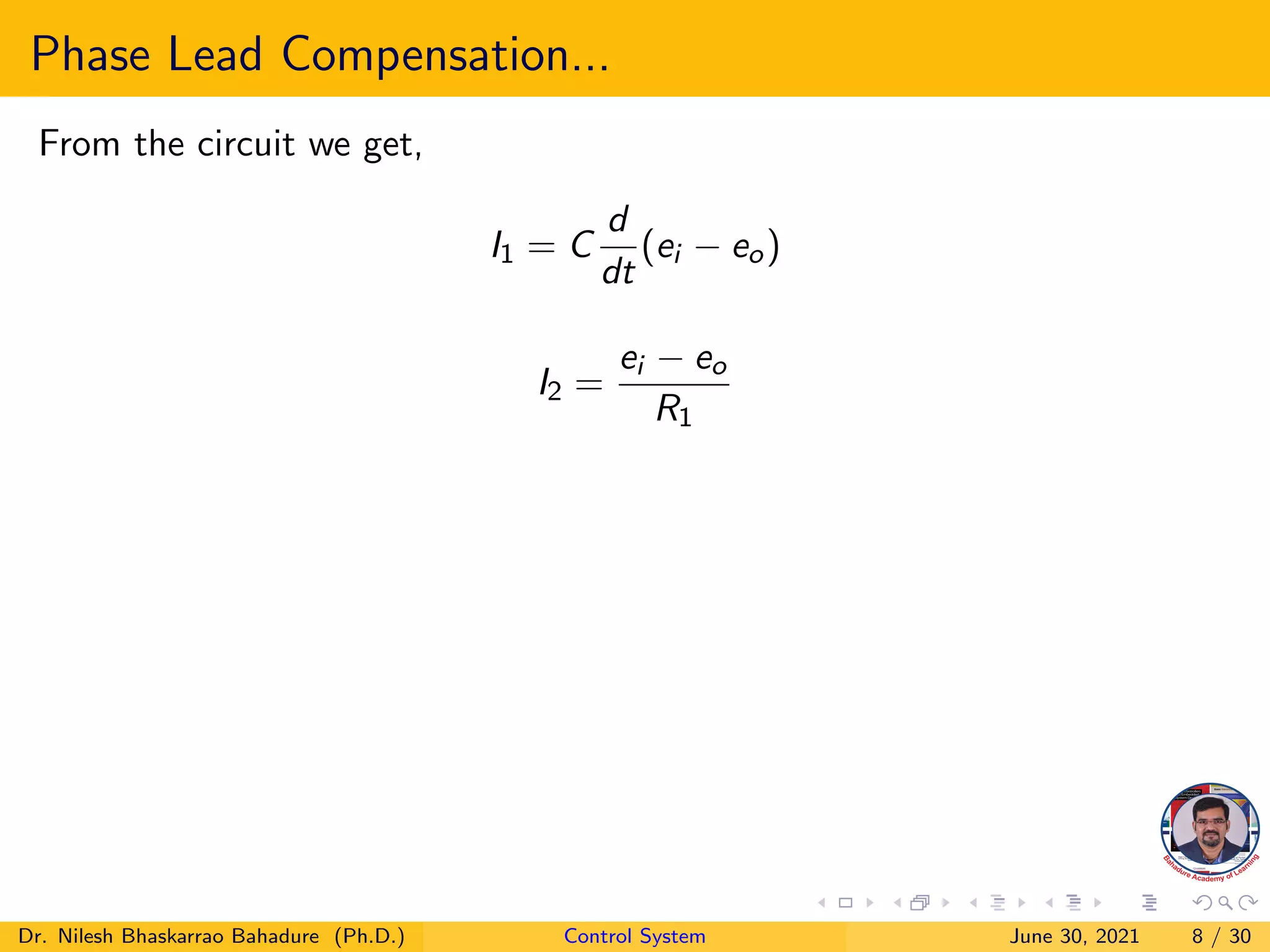 Control system compensator lag lead | PDF