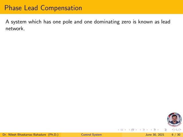 Control system compensator lag lead | PDF