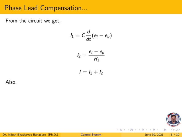 Control system compensator lag lead | PDF