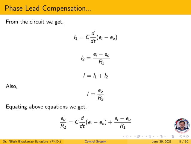 Control system compensator lag lead | PDF