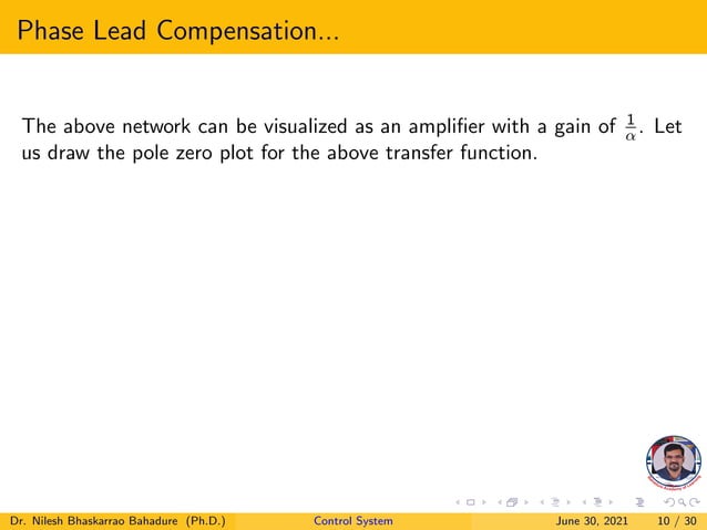 Control system compensator lag lead | PDF