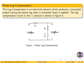 Control system compensator lag lead | PDF