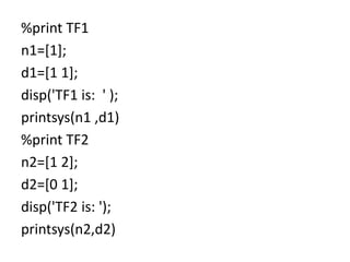 Control system concepts by using matlab | PPT
