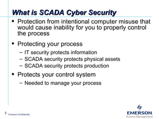 Control System Cyber Security - A Different Approach | PPT