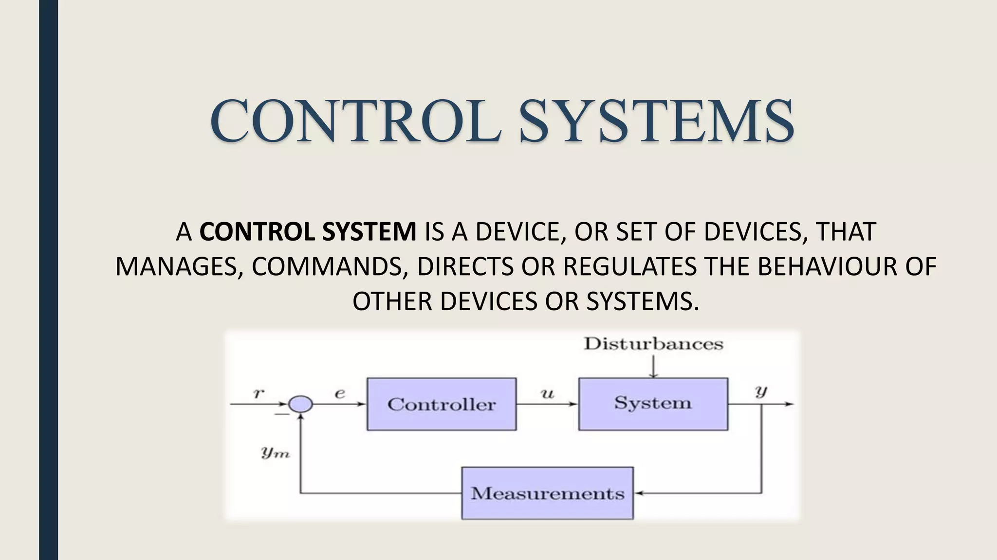 Control System Design | PPT