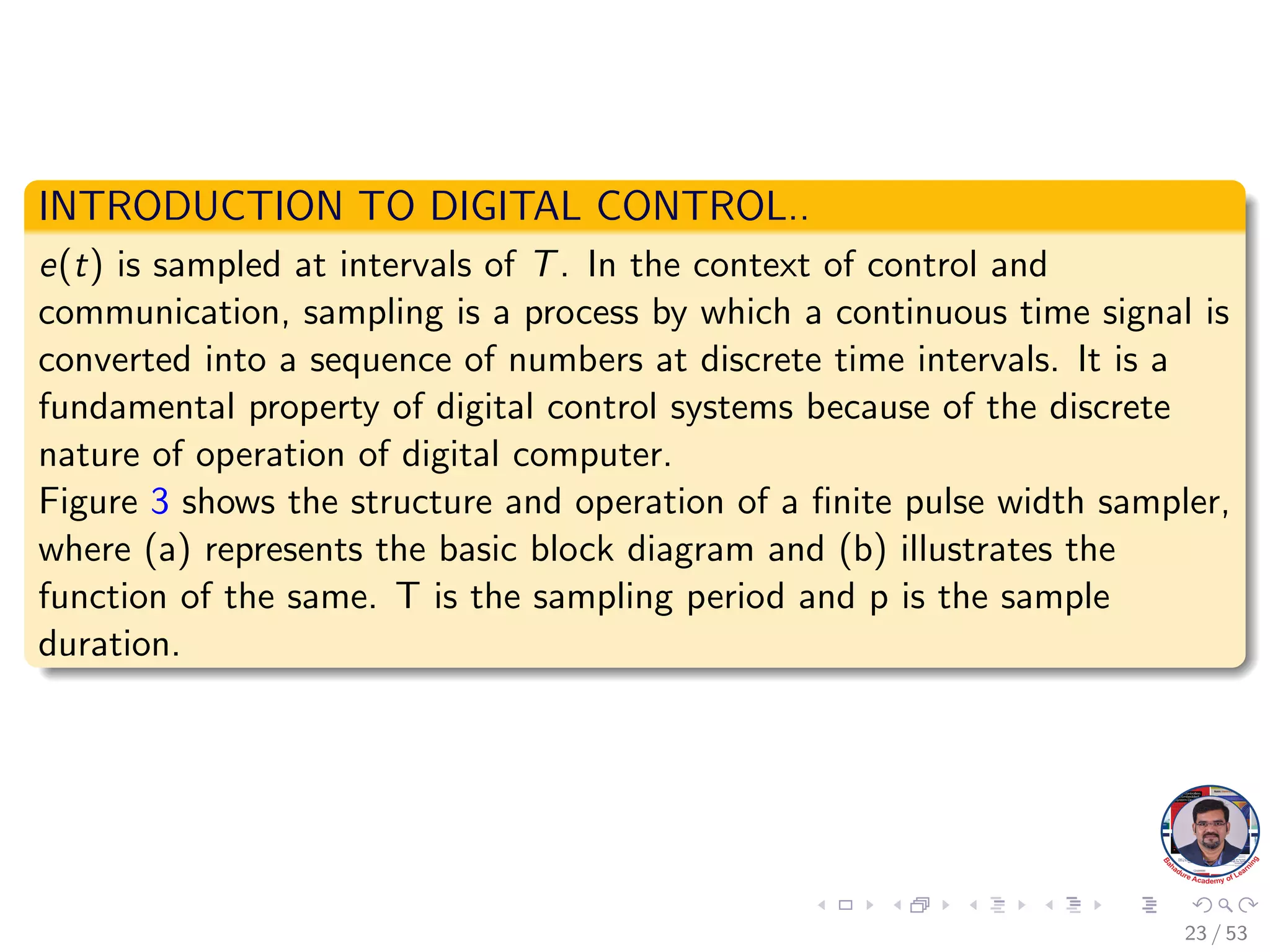 Control system digital control | PDF