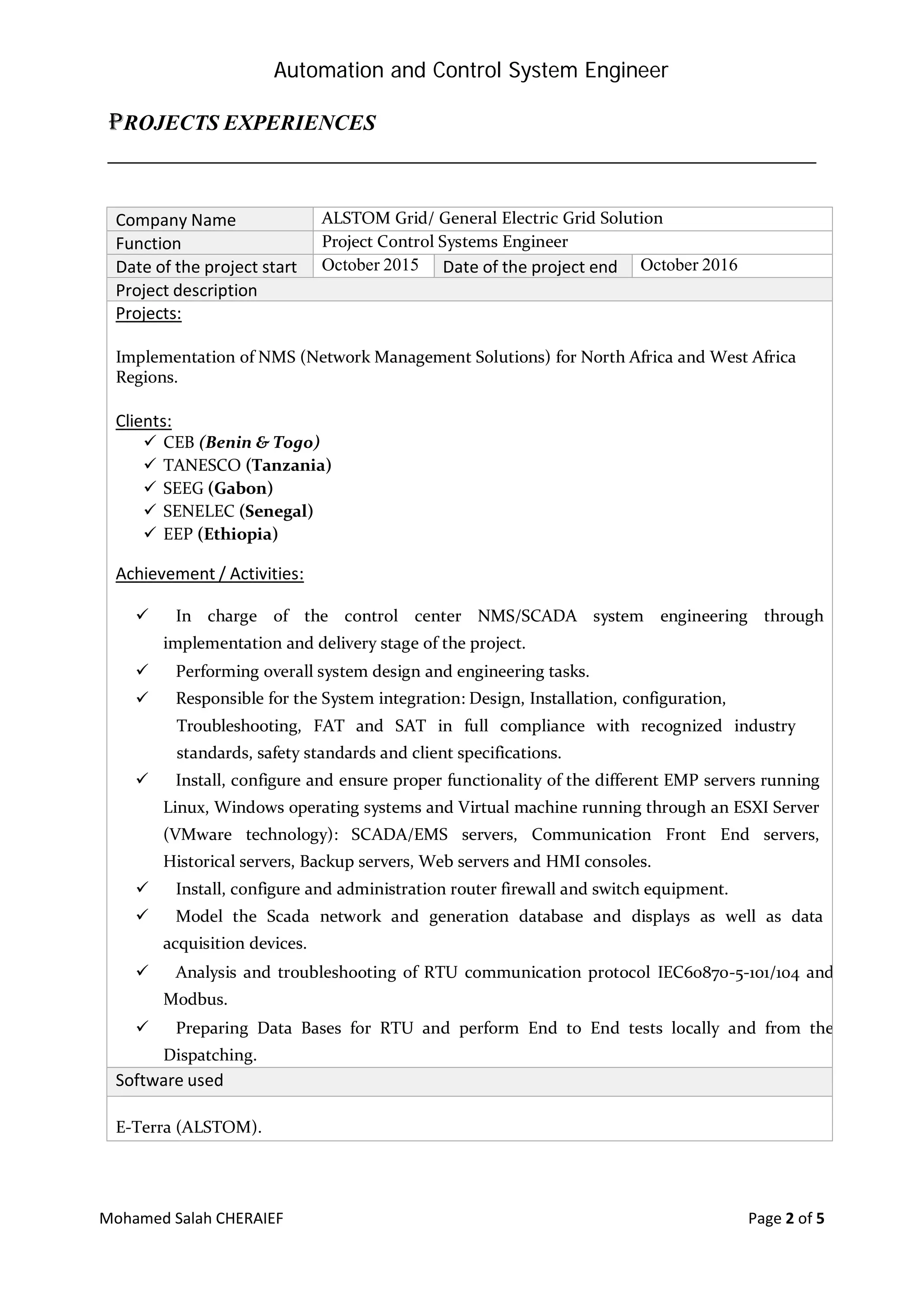 Control system Engineer | PDF