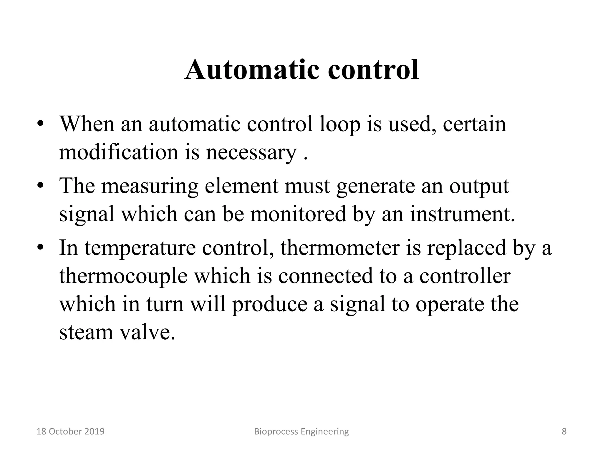 Bioreactor control system | PPTX