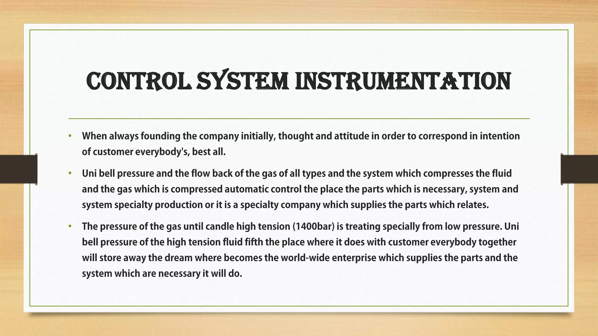 Control system instrumentation | PPT