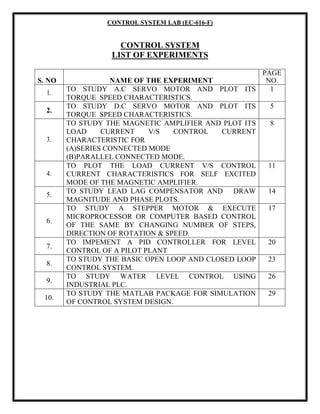 Control_System_Lab.pdf | Radio Control | Hobbies & Interests