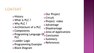 PLC(Programmable Logic Controller)-Control system Engineering. | PPTX ...