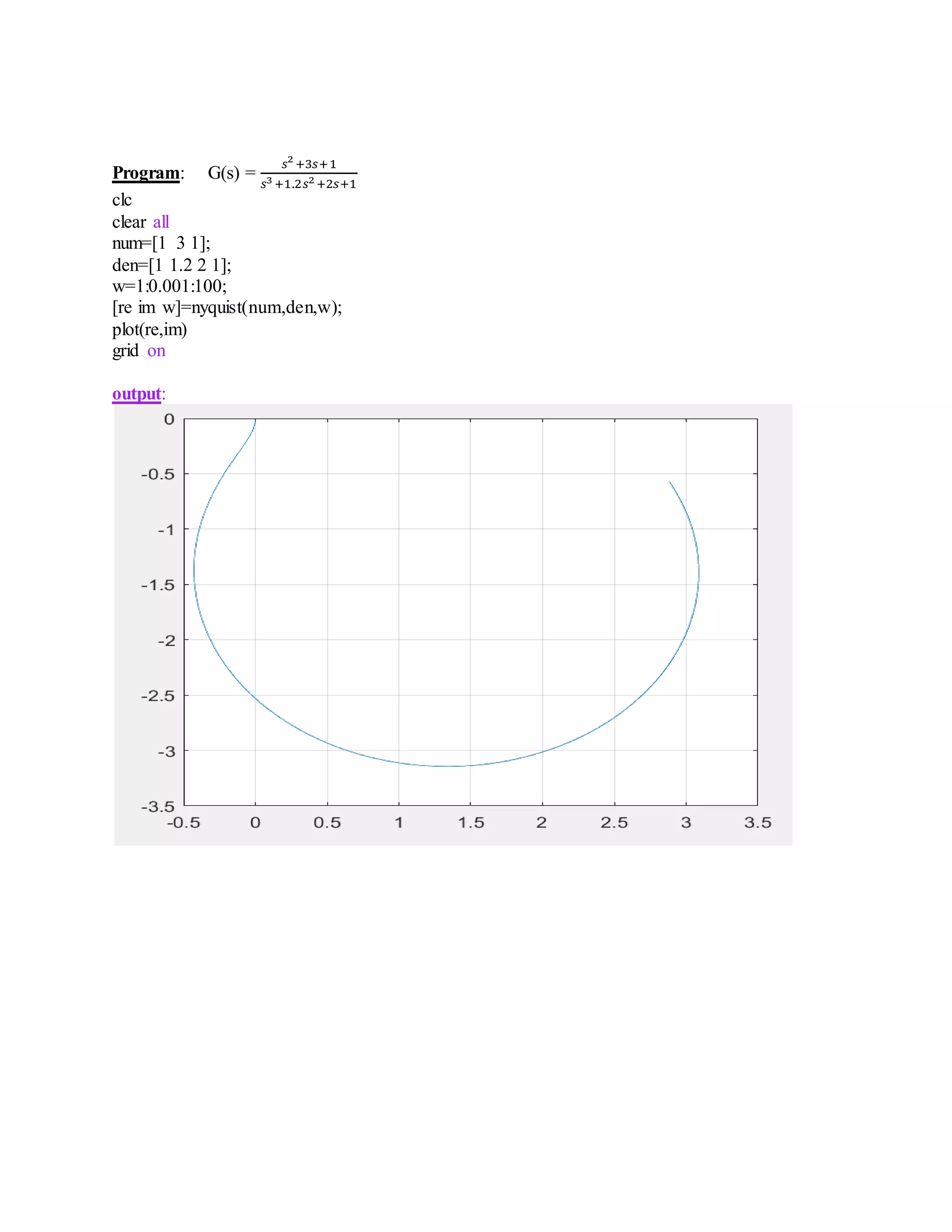 Control system lab nyquist plot | PDF
