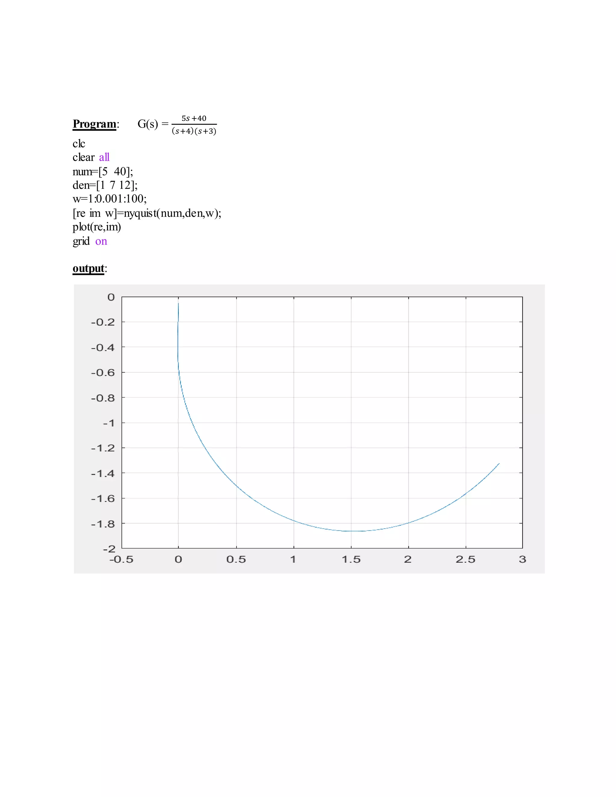 Control system lab nyquist plot | PDF