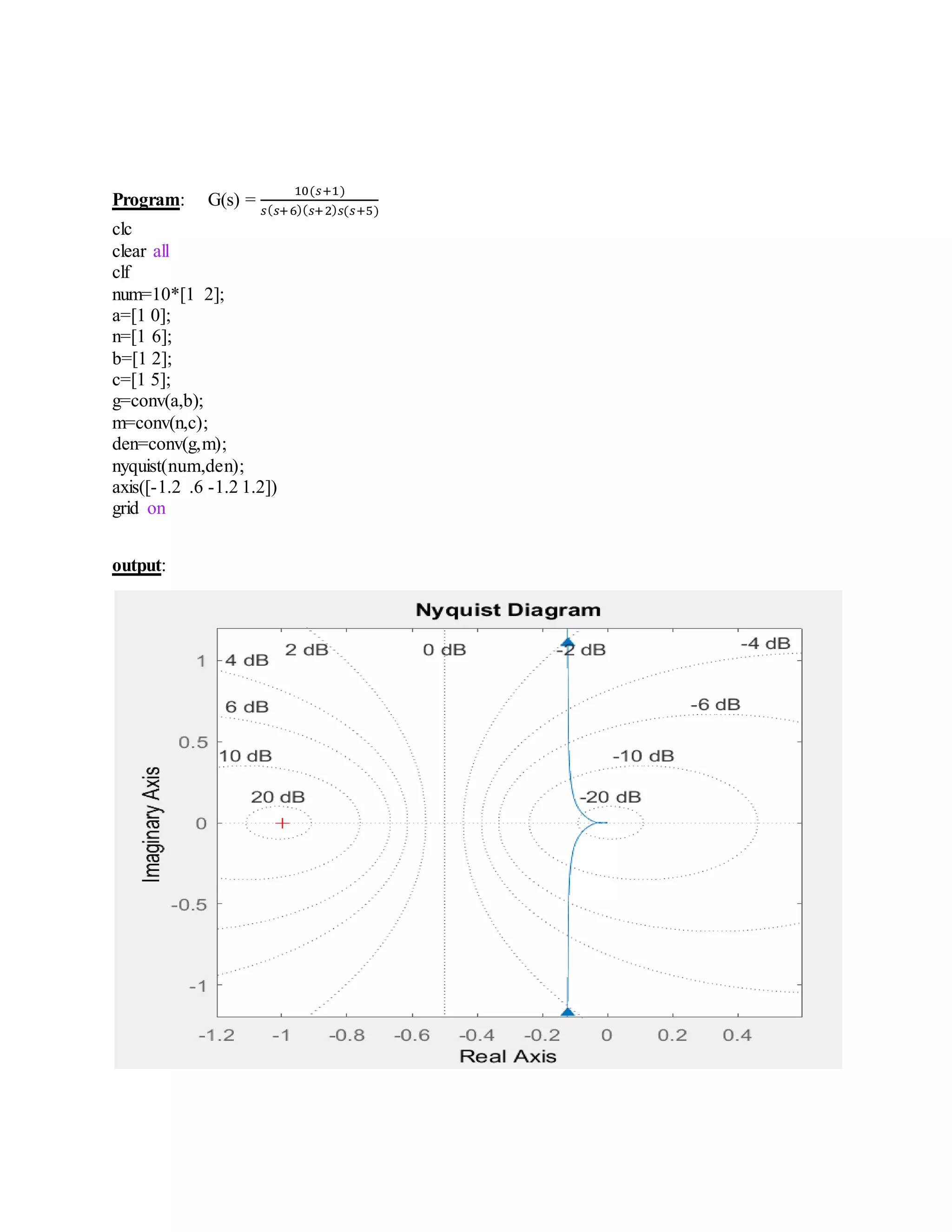 Control system lab nyquist plot | PDF