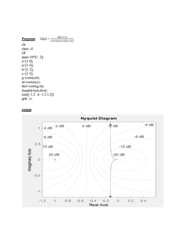 Control system lab nyquist plot | PDF