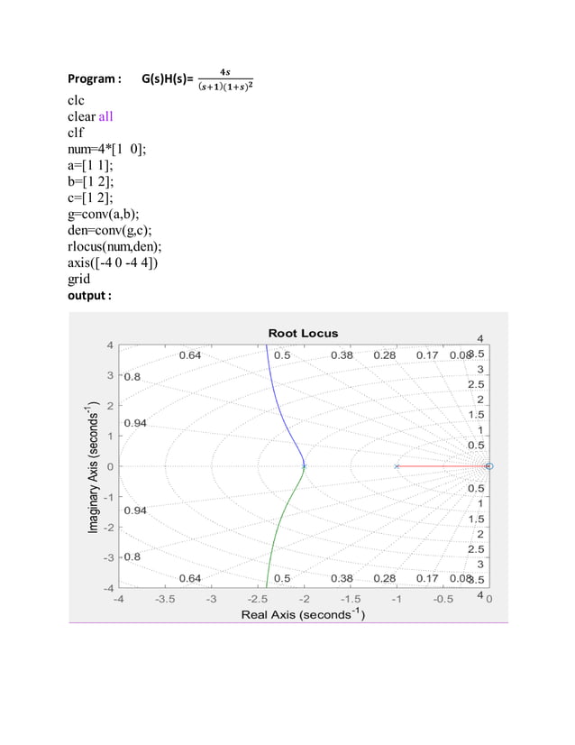 Control system lab rootlocus | PDF