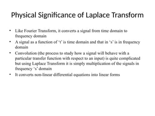 Control System Lect. 2.pptx decerpt the laplace transformer | PPTX