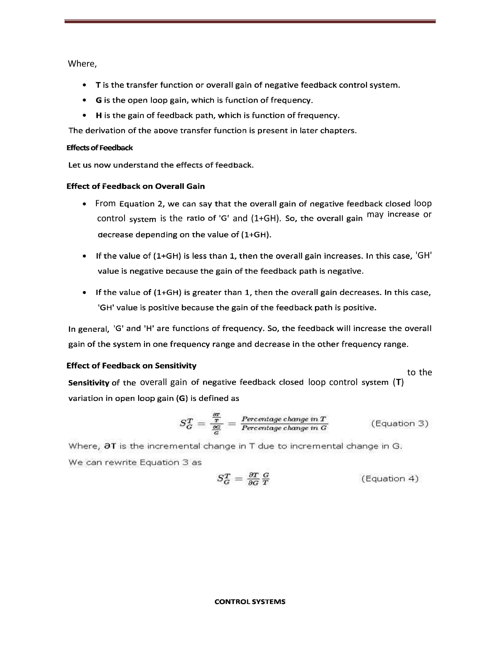 Control system notes chapter 1 | PDF