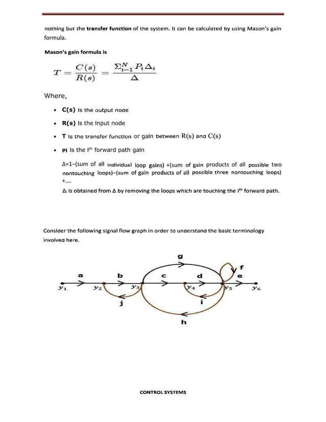 Control system notes chapter 1 | PDF