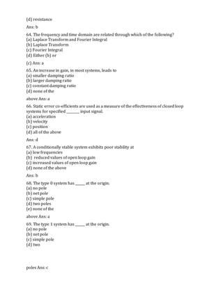 Control system objective_type_questions | DOCX