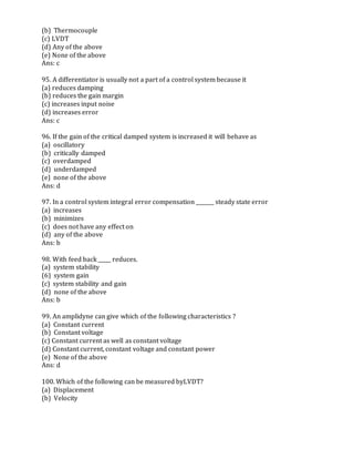 Control system objective_type_questions | DOCX