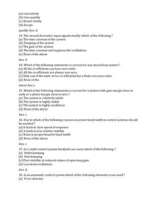 Control system objective_type_questions | DOCX