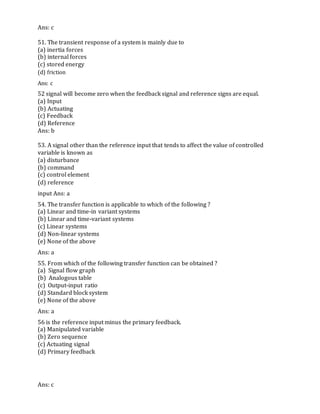 Control system objective_type_questions | DOCX