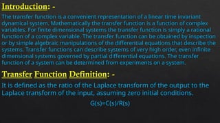 CONTROL SYSTEM TRANSFER FUNCTION PPT.pptx