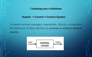 Basics Of The Control System | PPT