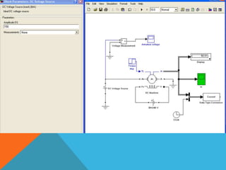 Voltage Controlled D.C Motor Using MATLAB | PPTX | Rail Travel | Travel ...