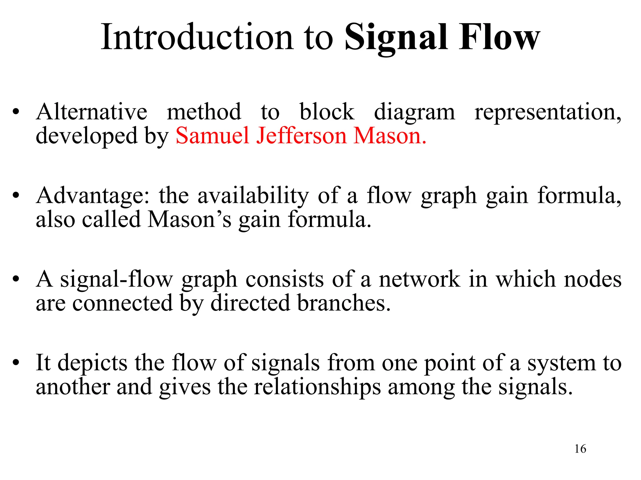 block diagram and signal flow graph representation | PPT
