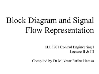 block diagram and signal flow graph representation | PPT
