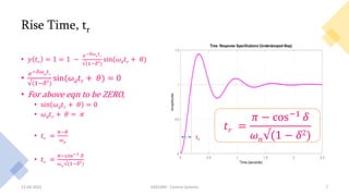 Time Domain Specifications | PPT