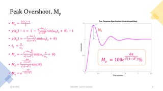 Time Domain Specifications | PPTX