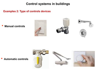 control systems roles in buildings and history of control systems | PPT