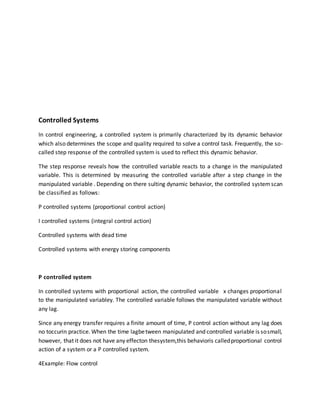Control systems | DOCX