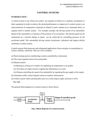 Control systems | PDF