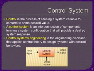 Control systems engineering | PPTX