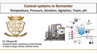 Control systems in fermenter | PPTX