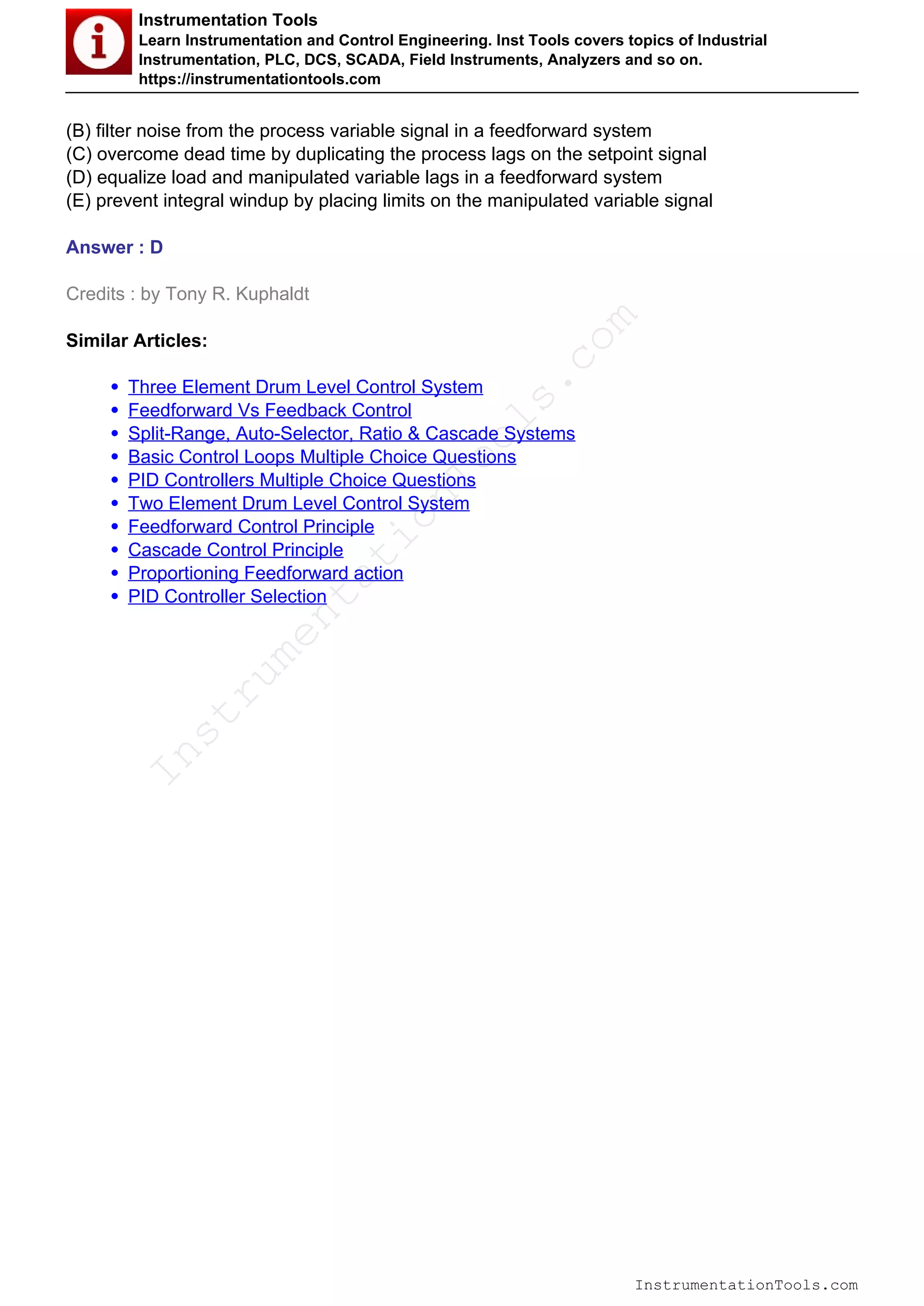 Control systems MCQ | PDF