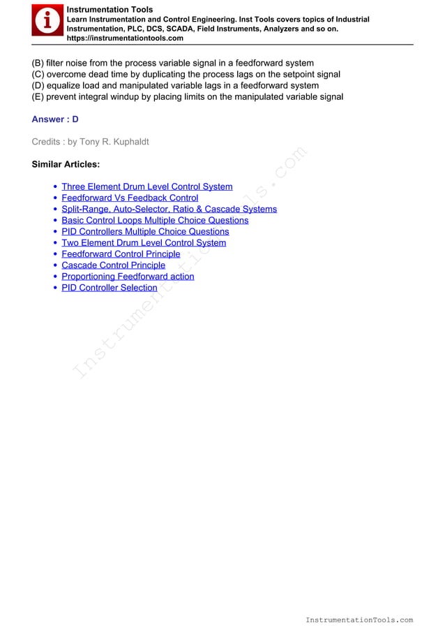 Control systems MCQ | PDF | Technology & Computing