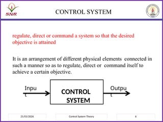Control Systems Basics, Time domain analysis , Analysis of Mechanical ...