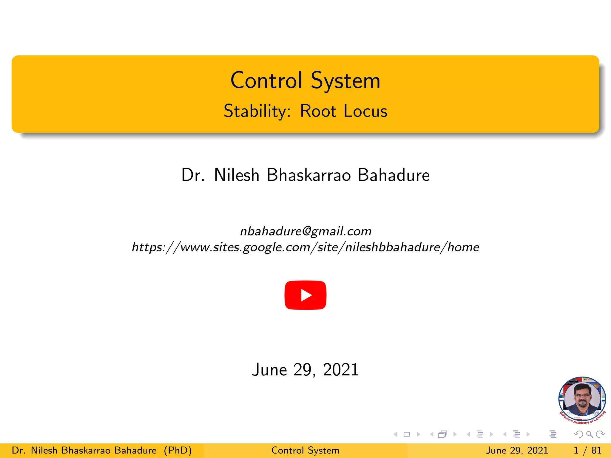Control system stability root locus | PDF