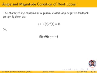 Control system stability root locus | PDF