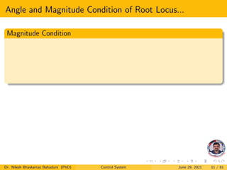 Control system stability root locus | PDF