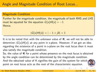 Control system stability root locus | PDF